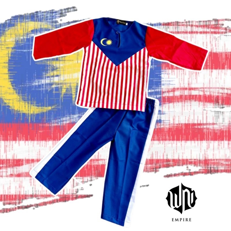 BAJU MERDEKA KIDS SET BOY (DESIGN 1) | Shopee Singapore