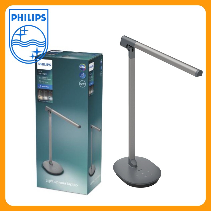 PHILIPS LED DESK LAMP DSK610 12W 450LM Tunable Dimmable | Shopee Singapore