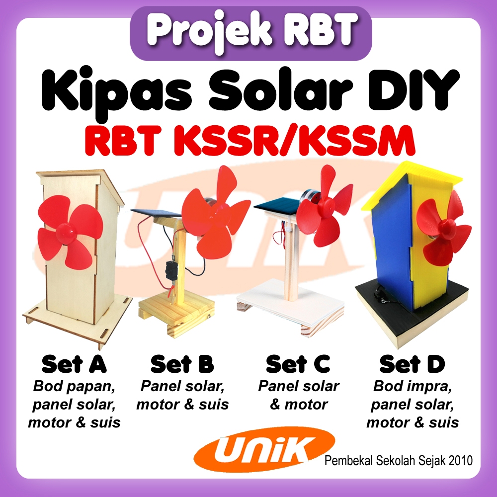 [UNIK] RBT KSSR KSSM Project - DIY Solar Fan - STEM Technology Design ...