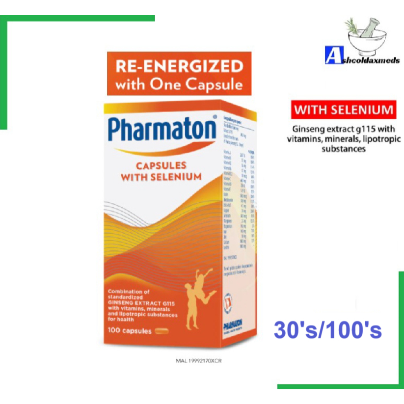 Pharmaton Capsules with Selenium (100s) New Pack or 30's | Shopee Singapore