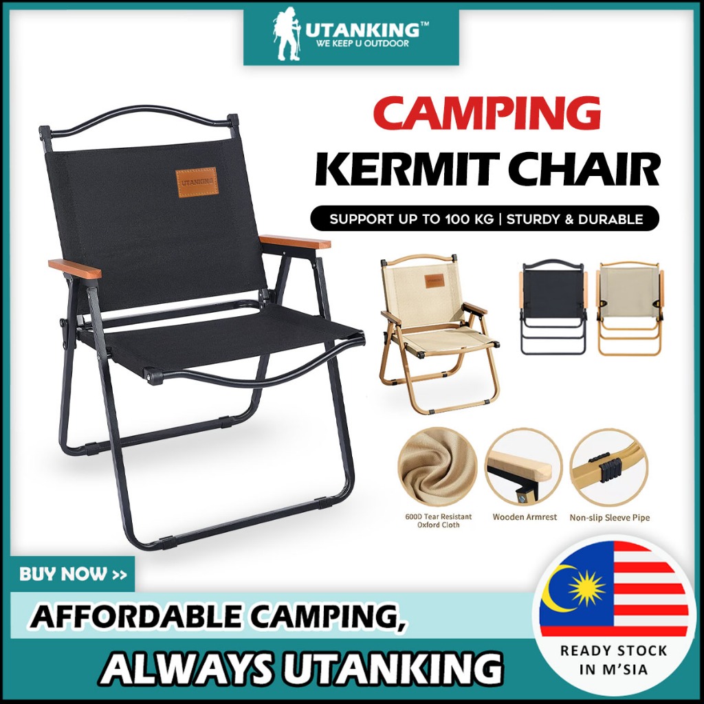 UtanKingTM Foldable Kermit Chair Camping Outdoor Beach Hiking Armrest ...