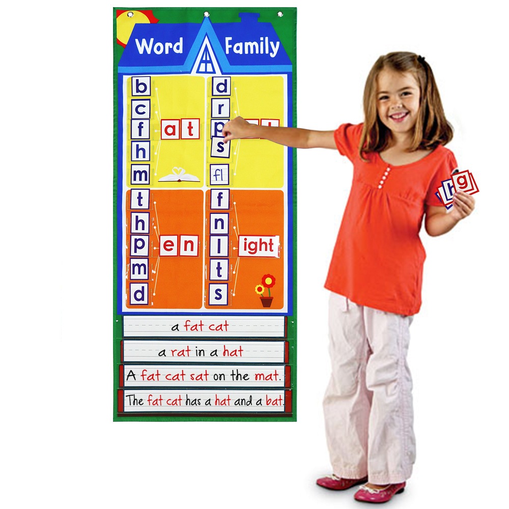 Word Wall Chart Felt Montessori Board Busy Learning Book Toy Calendar ...