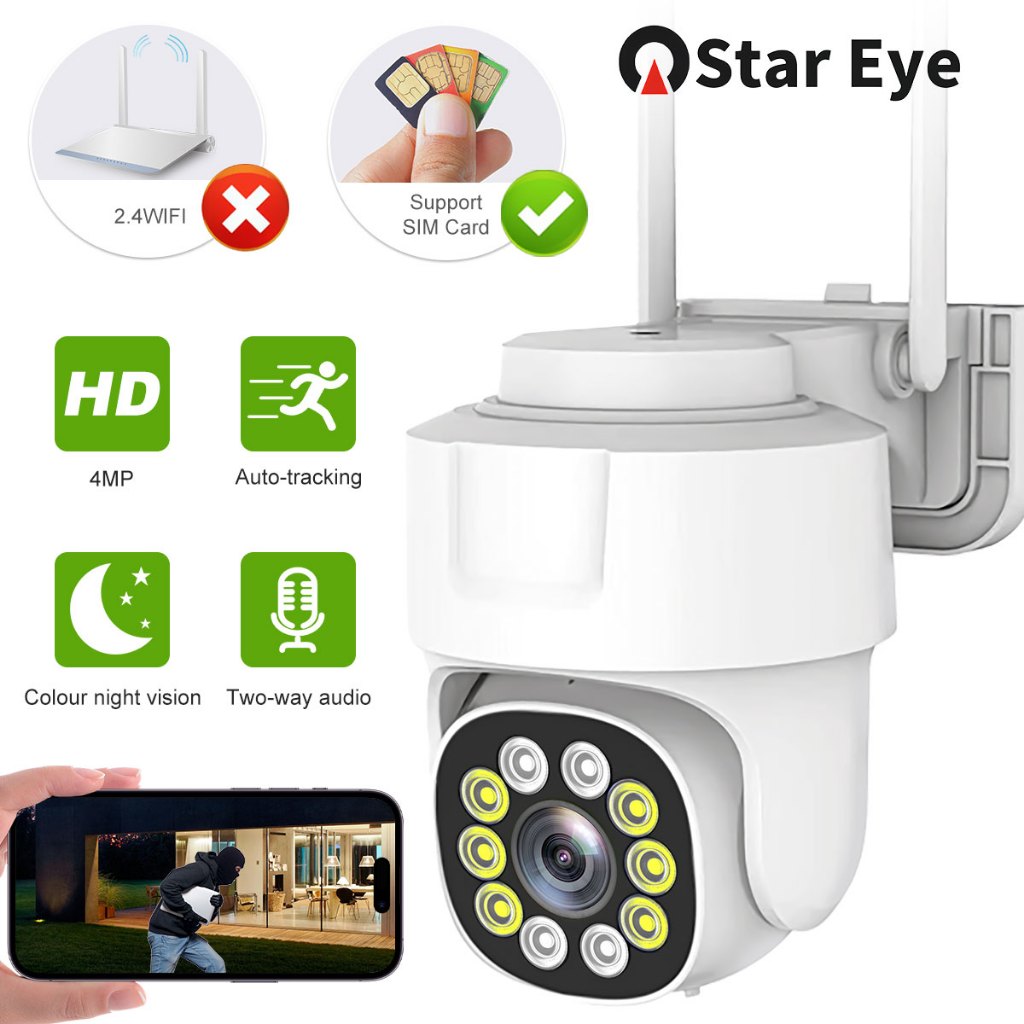 4G SIM Card Ball-shaped Camera for Home Security Monitoring,360 ...