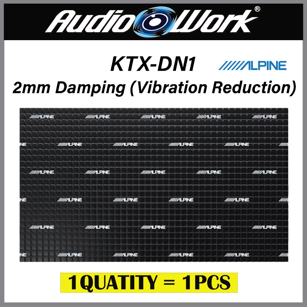 Alpine 2mm Sound Damping Sound Proofing High Purity Butly Rubber ...
