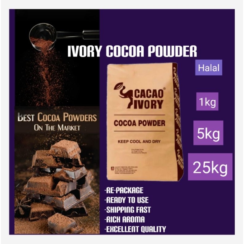 IVORY Cocoa Powder 可可粉 1kg/5kg | Shopee Singapore
