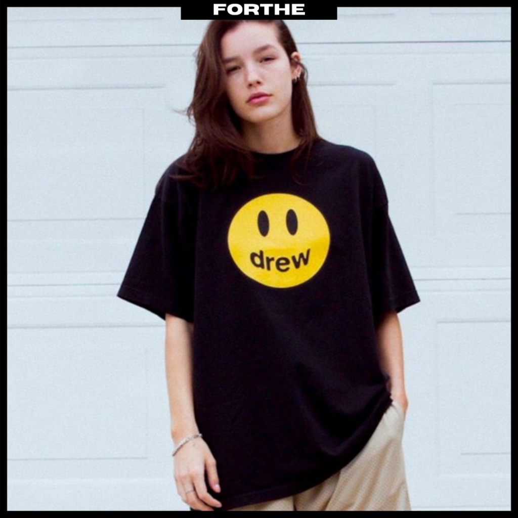 DREW House T-shirt UNISEX 100% Premium Cotton Oversized Black T-shirt ...