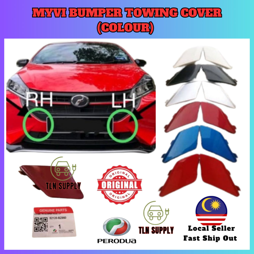 Perodua Myvi 2022 Front Bumper Grille Top Cover With Paint (Siap Cat ...