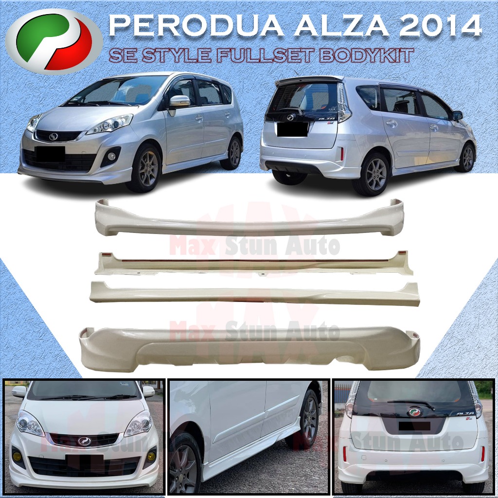 PERODUA ALZA 2014 FACELIFT SE STYLE FULLSET BODYKIT BUMPER SKIRT LIP ...