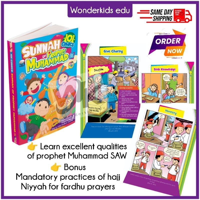 101 Comics Sunnah of Prophet Muhammad SAW | English Story Book ...