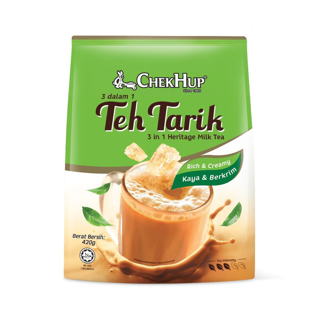Chek HUP Teh Tarik 3 in 1 Heritage Milk Tea 12 x 35G | Shopee Singapore