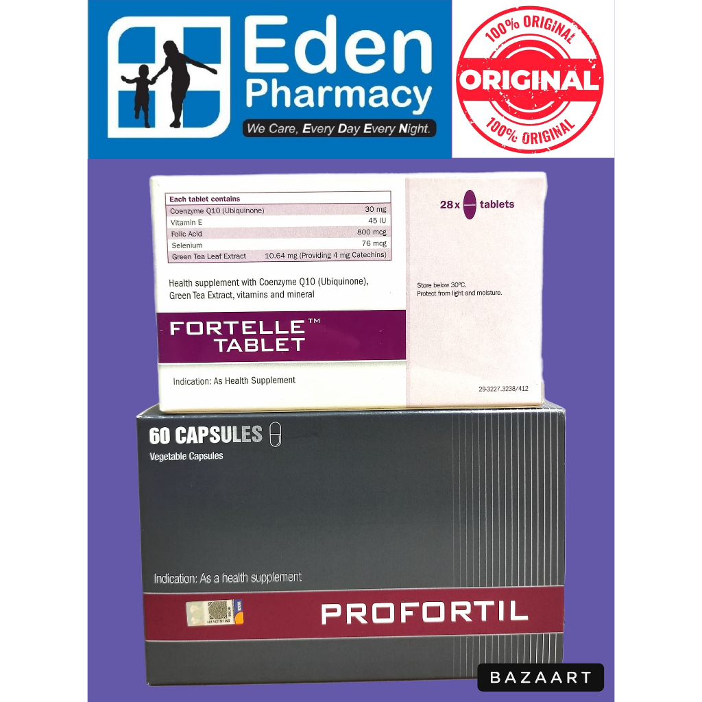 Fortelle Tablet ( 28's ) + Lenius Omega-3 501mg Capsule ( 28's ...