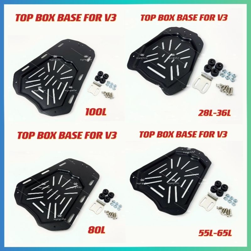 TOP BOX BASE ONLY PLATE FOR TOP BOX V3 SERIES 28L-36L 45L 55-65L 80L ...