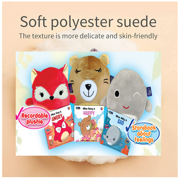 EnfagrowTalking Emotion Buddy Plushie - Free Storybook Recordable Plush ...