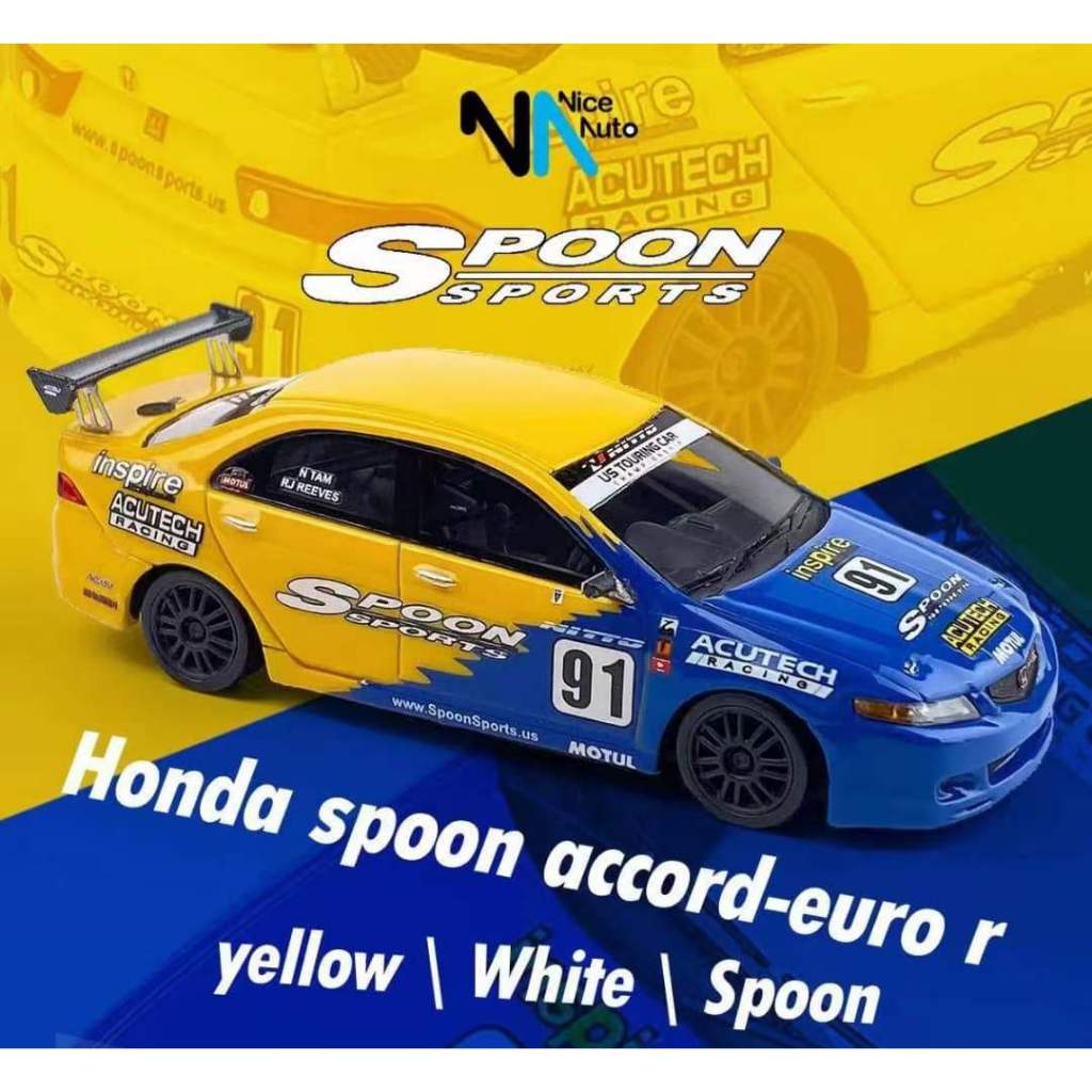 [NICE AUTO/NA], Honda Accord Euro R (CL7) Spoon, Resin 1/64 scale model | Shopee Singapore