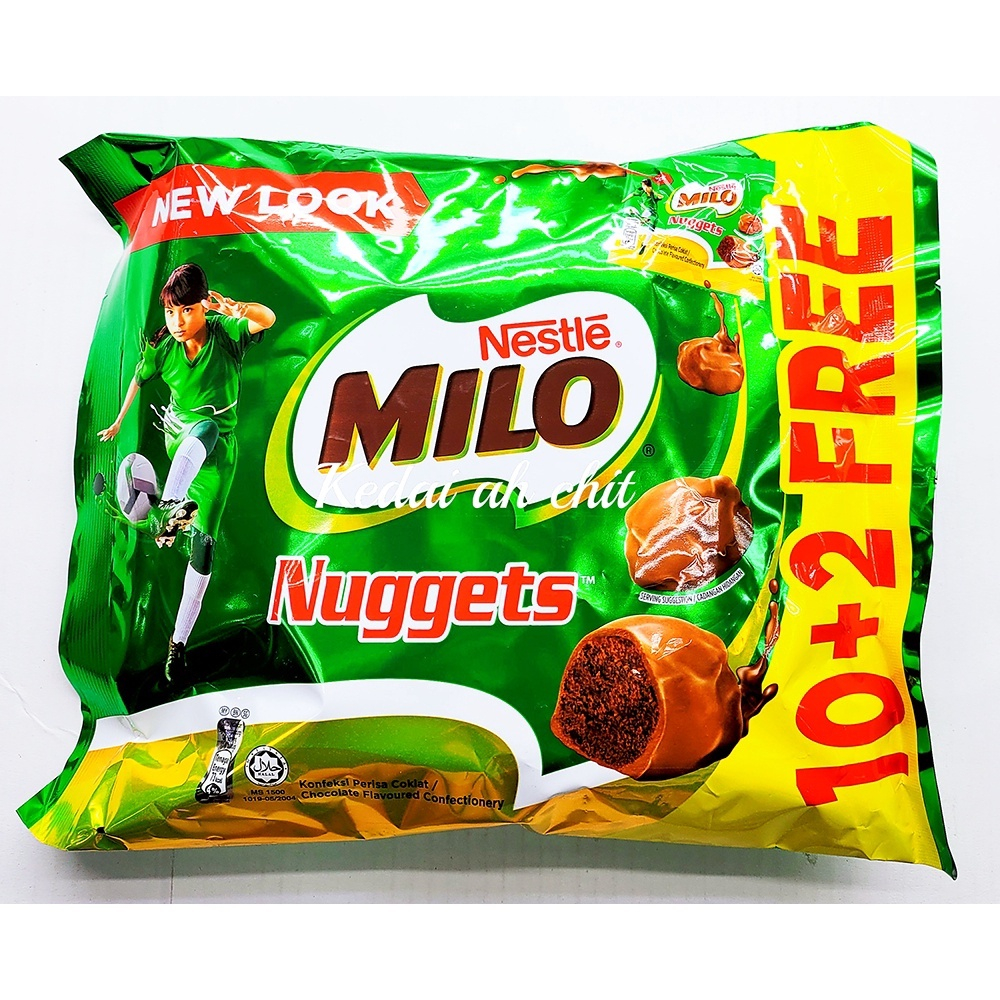 NESTLE MILO Nuggets 10+2FREE Party Packs 12*15g /NESTLE MILO Choco Bar 144g (24*6g) | Shopee ...