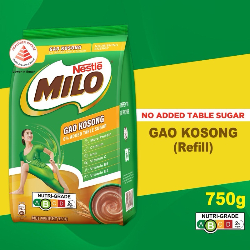 MILO GAO KOSONG Powder Refill Pack 750G | Shopee Singapore
