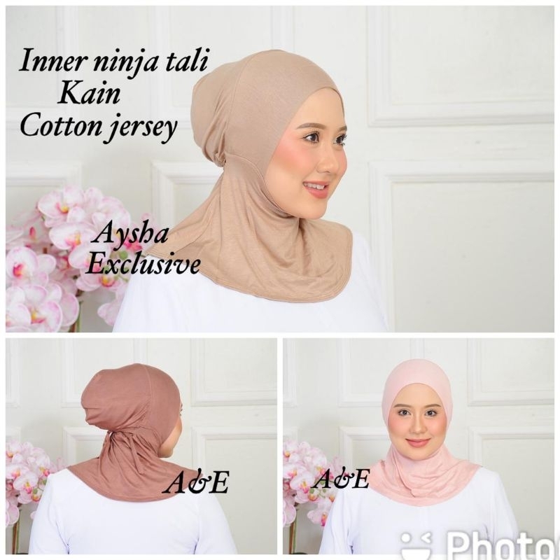 NEW ARRIVAL) ANAK TUDUNG NINJA ADUSTABLE TAIL/INNER NECK TIE BACK ...