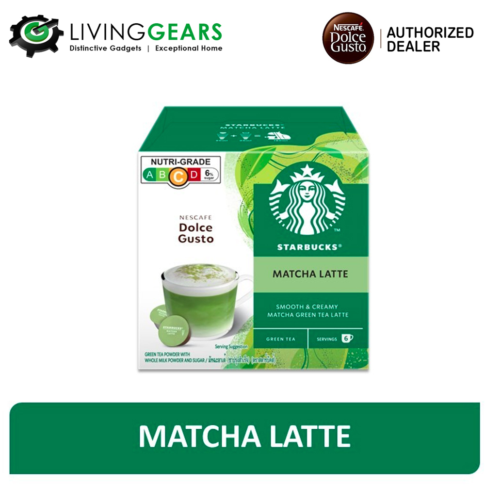 Starbucks By Nescafe Dolce Gusto Matcha Latte , 12 capsules (6 tea ...