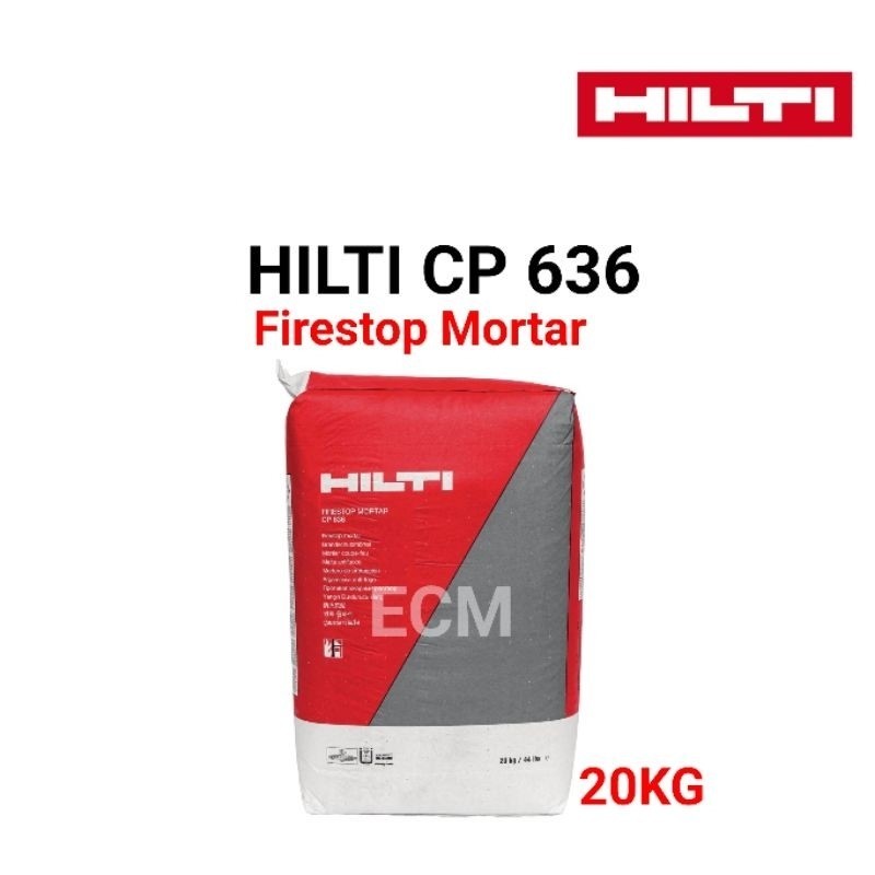 HILTI CP 636 FIRESTOP MORTAR (20KG) PREVENT FIRE AND SMOKE FRO ...