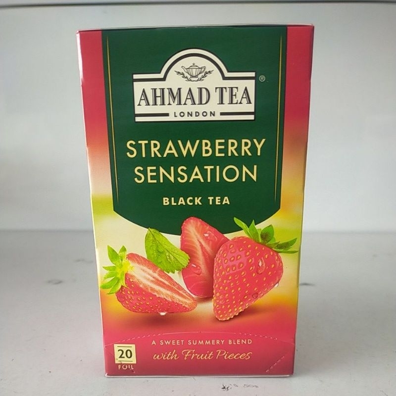 Ahmad Tea London Strawberry Black Tea-40g (20 x 2g) | Shopee Singapore