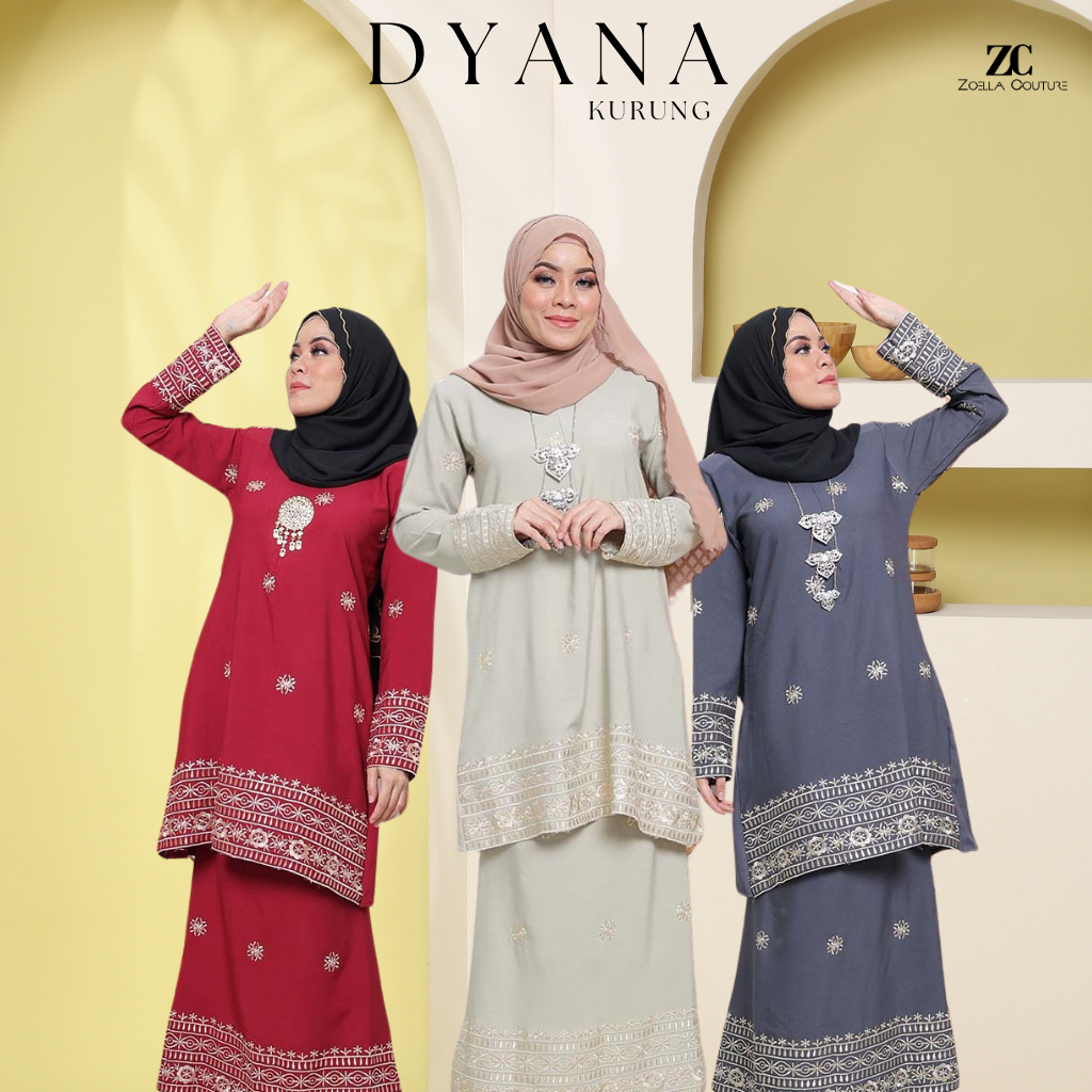 BAJU RAYA SULAM DYANA 2024 RAYA 2024 ZOELLA COUTURE NEW ARRIVAL ...
