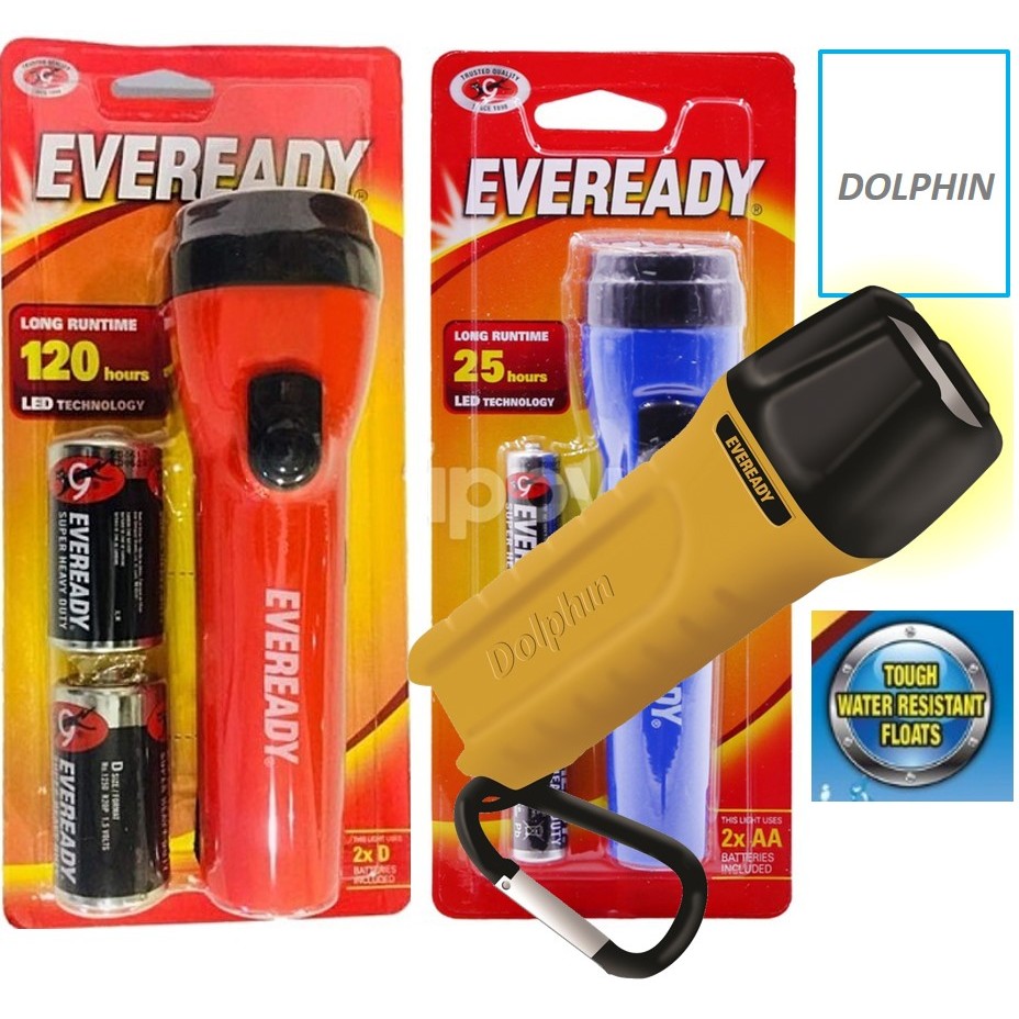 Eveready Torchlight LED With Battery Dolphin PICO Waterproof Flashlight ...