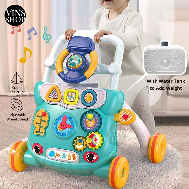 VINS Baby Walker Car Driving Steering Wheel with Music Learn Walking ...