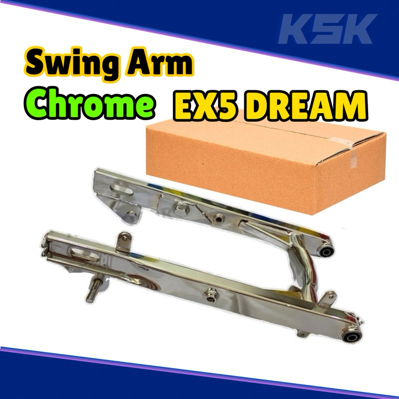 HONDA EX5 DREAM REAR ARM SWING ARM FORK ASSY BUSH WARNA CHROME SWING ...