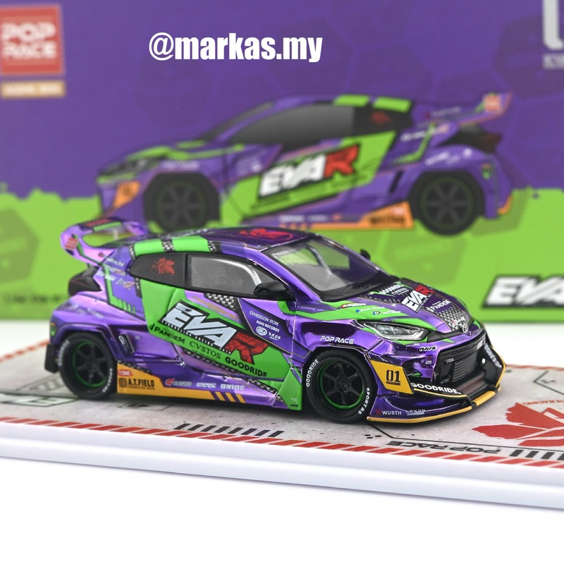 POP RACE 1/64 PR640123 TOYOTA GR YARIS EVA RT TEST TYPE-01 GOODRIDE ...