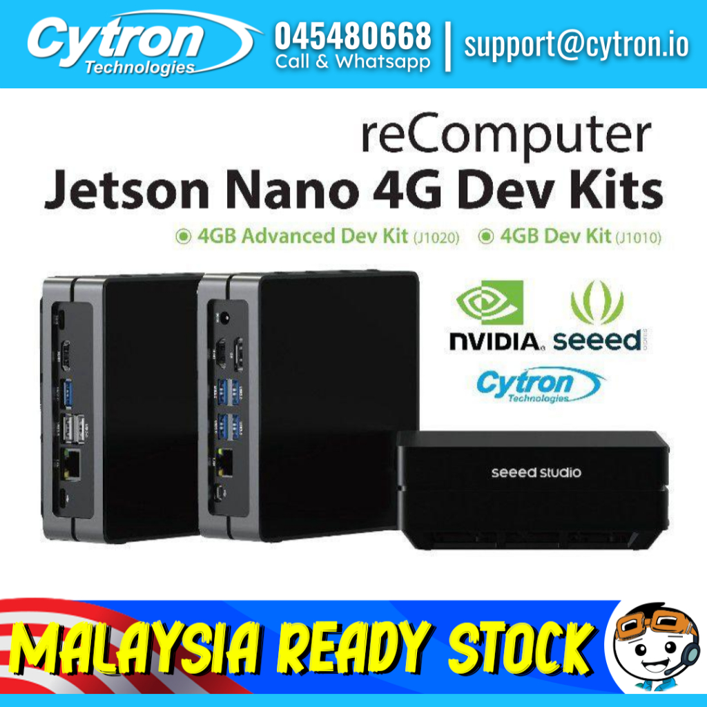 reComputer Jetson Nano 4G AI Developer Kits with NVidia Jetson Nano ...