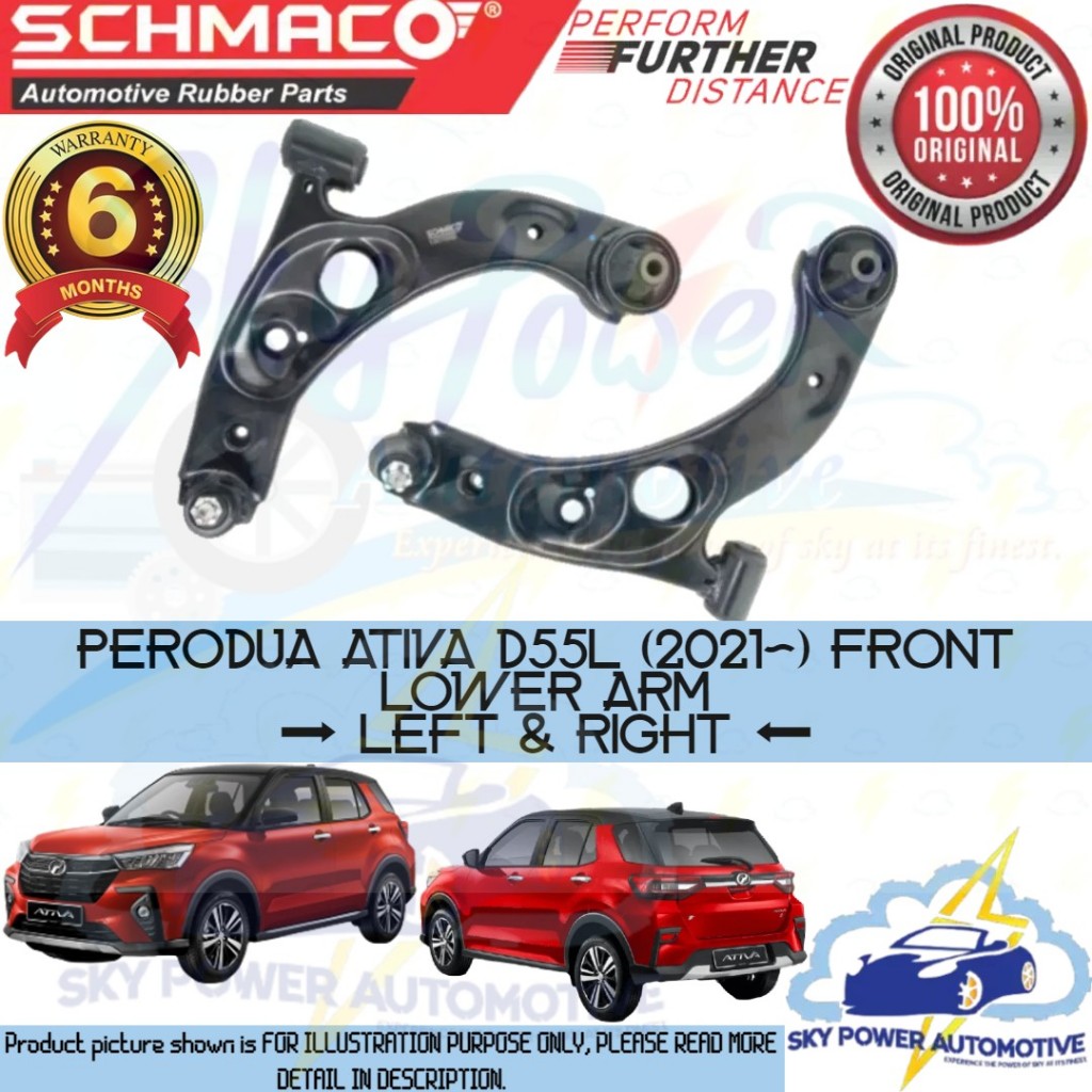 PERODUA ATIVA D55L (2021~) SCHMACO LOWER ARM ( FRONT LEFT & RIGHT ...