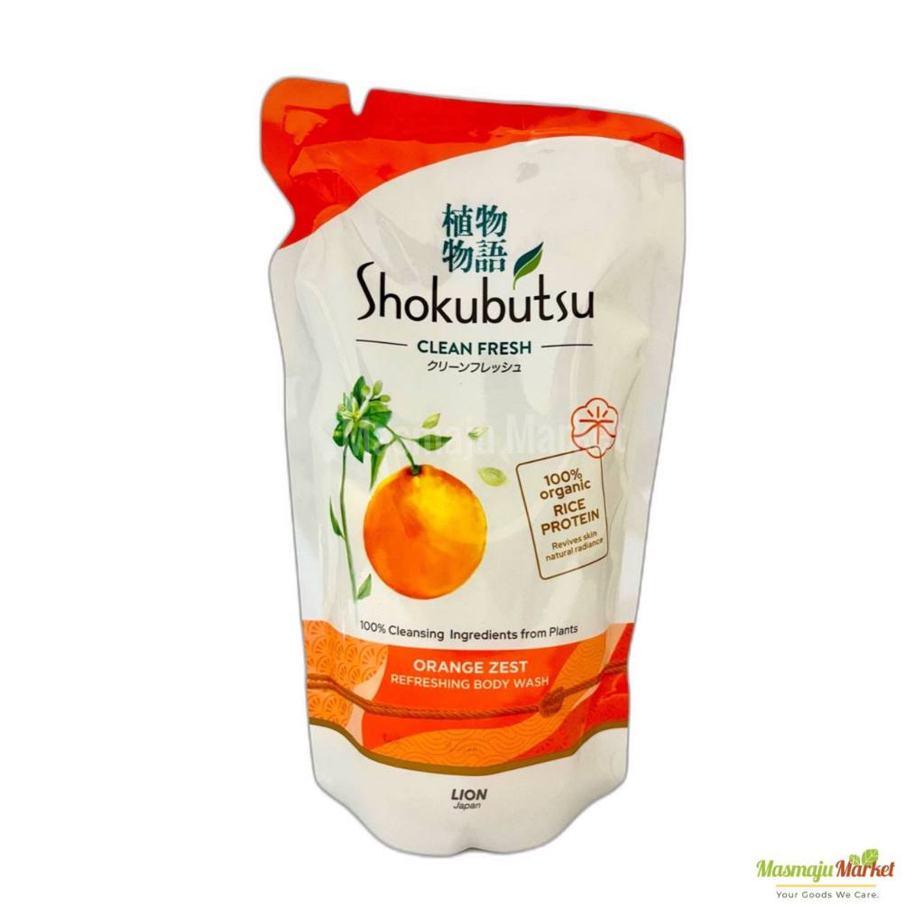 Body Wash Clean Fresh Orange Zest Shokubutsu 500G | Shopee Singapore