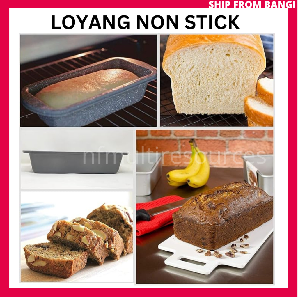 Non-Stick Pan Loyang Non Stick Tin Cake Bakeware- Baking Mould with ...