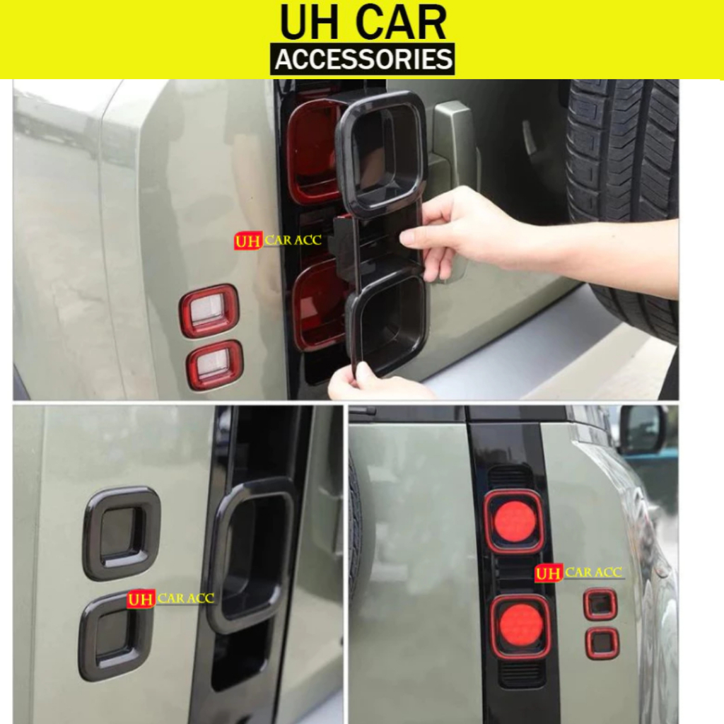 Land Rover Defender 90 110 2020 - 2024 rear smoked tail lamp light ...