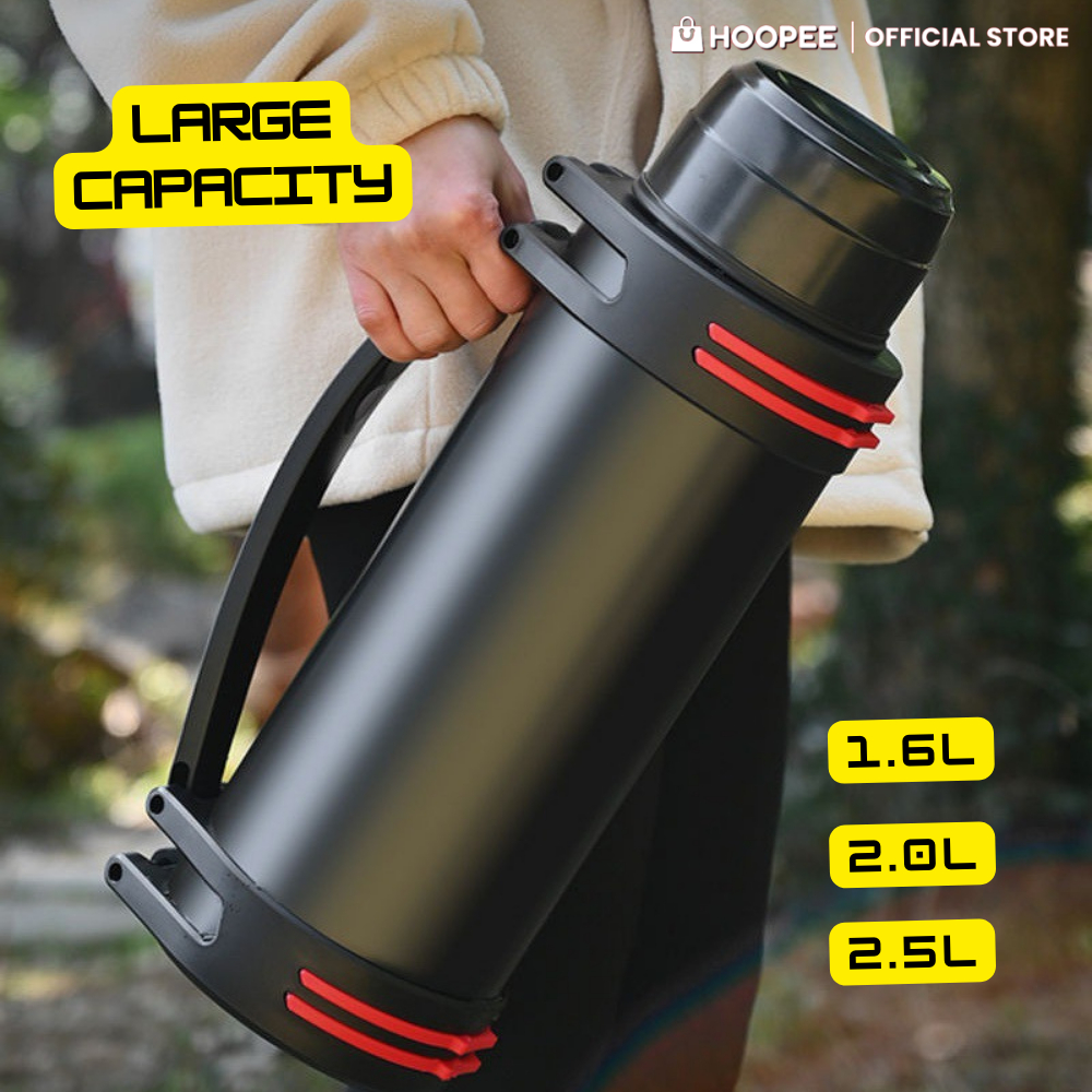 [ 2500ML ] Large Stainless Steel Bottle Thermos Tumbler With Cup Water ...