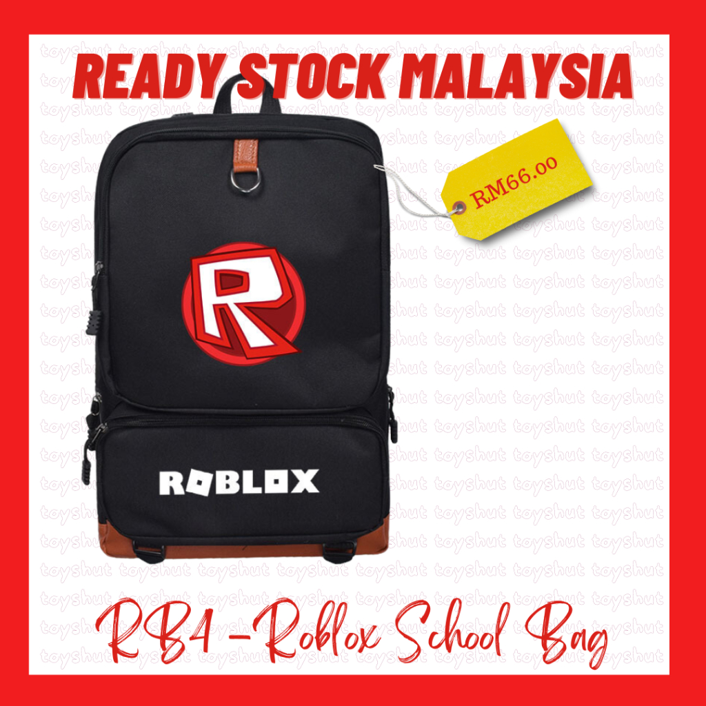 Backpack Roblox virtual boy and girl travel bag computer bag primary ...