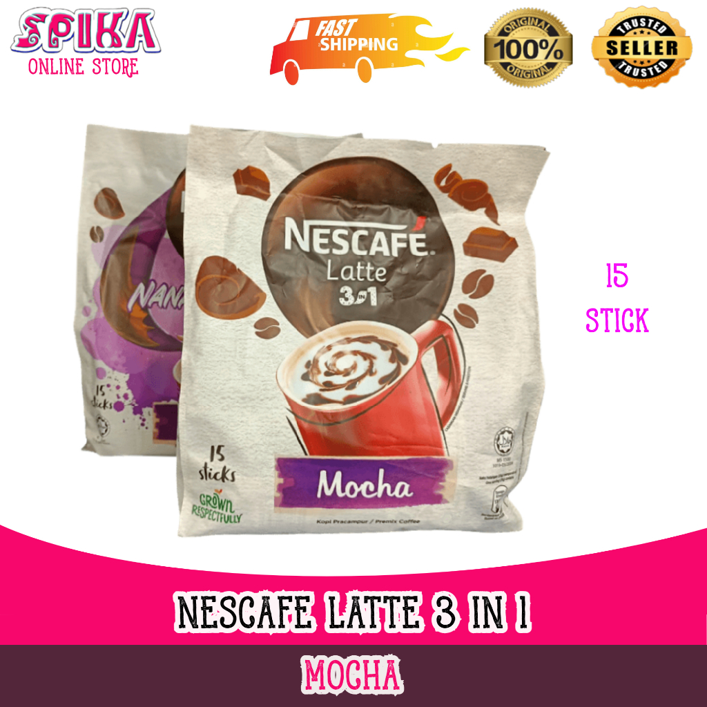 NESCAFE COFFEE LATTE 3 IN 1 MOCHA (31g x 15s) | Shopee Singapore
