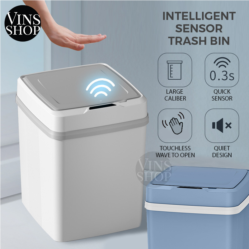 VINS Intelligent Sensor Dustbin Garbage Trash Bin Touchless Smart Wave ...
