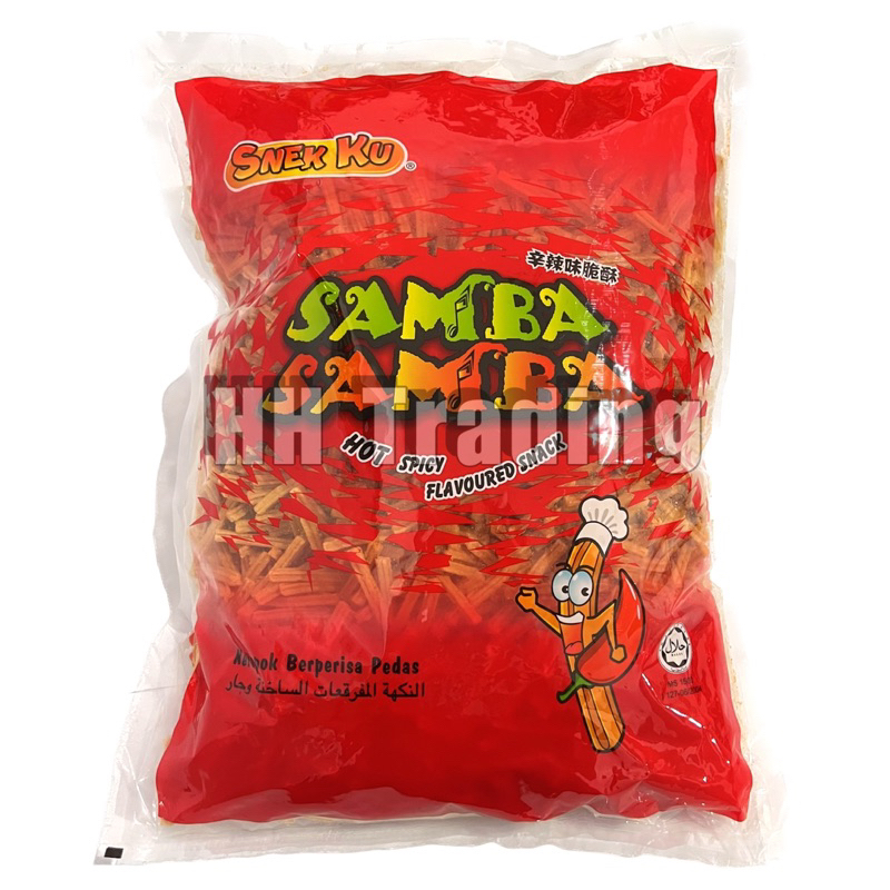 1kg SNEK KU SAMBA SAMBA HOT & SPICY FLAVOURED SNACK 辛辣味脆酥 | Shopee ...