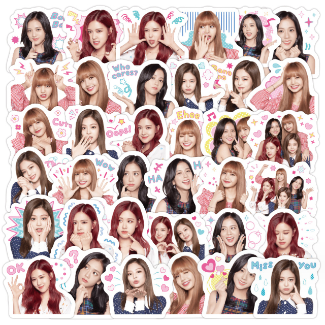 40pcs/set BLACK-PINK Sticker THE ALBUM Diary Luggage Sticker Blackpink ...