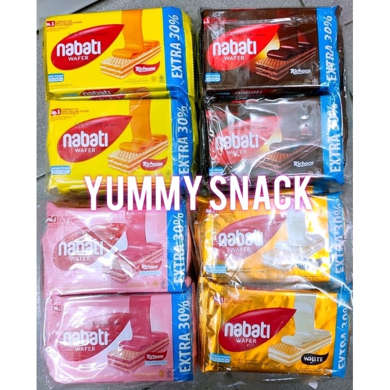 [37g/40g x 10packets] Nabati Wafer Richeese Richoco White Cream Milk ...