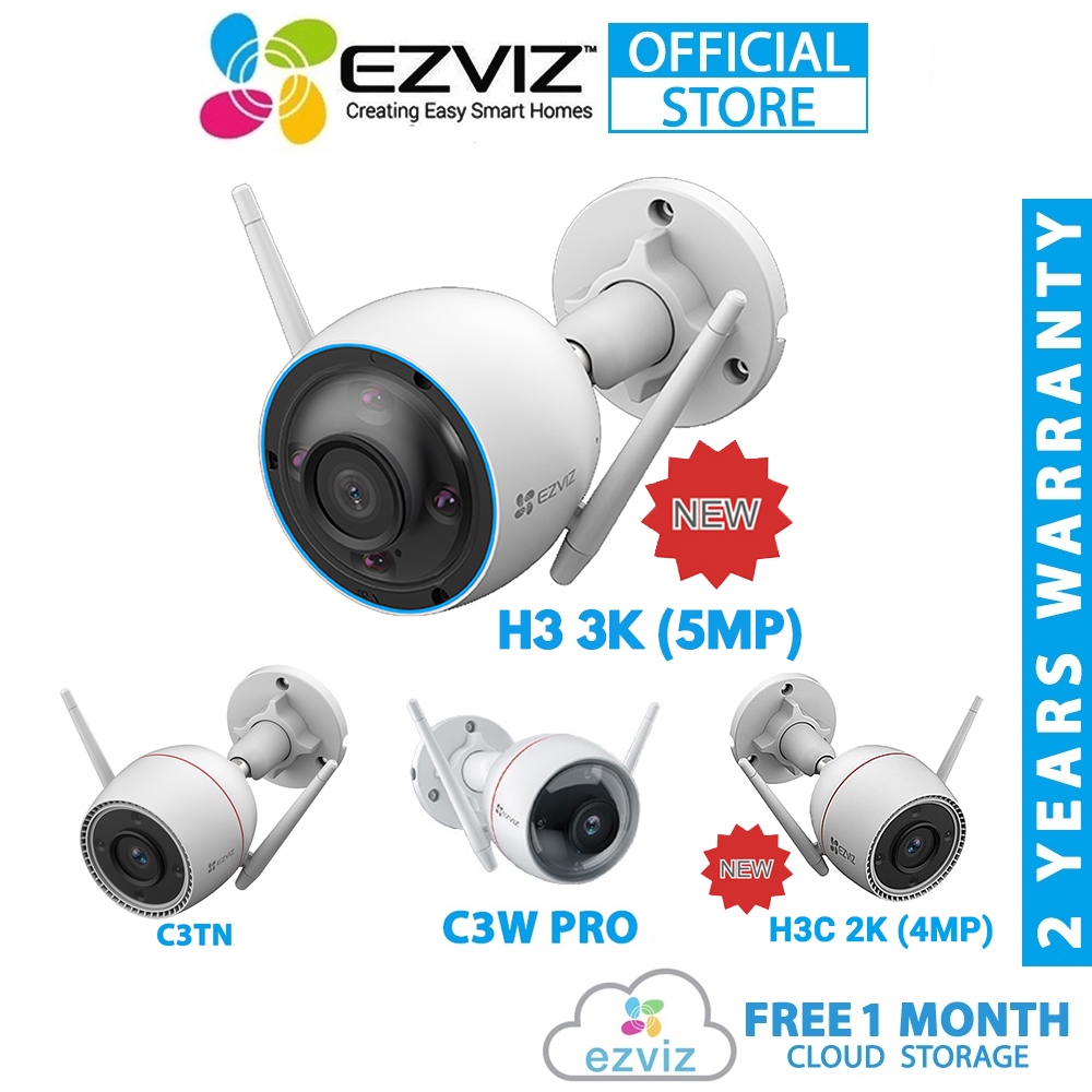 Ezviz H3 3K 5MP H3C 2K+ 1440P 4MP 3MP Wireless Color Night Vision Two ...
