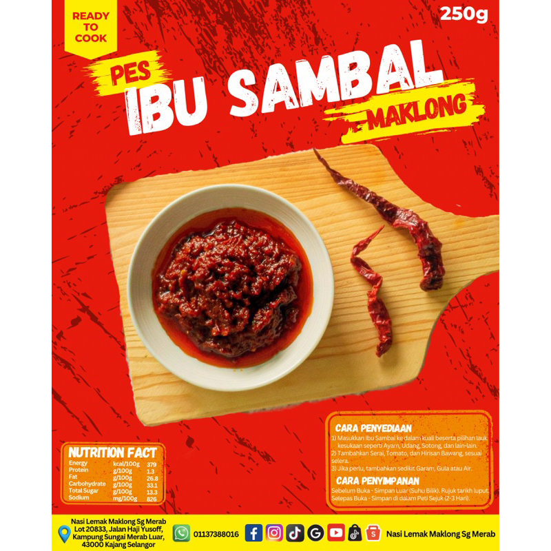 Pes Ibu Sambal by Nasi Gemuk Maklong Sg Merab | Shopee Singapore