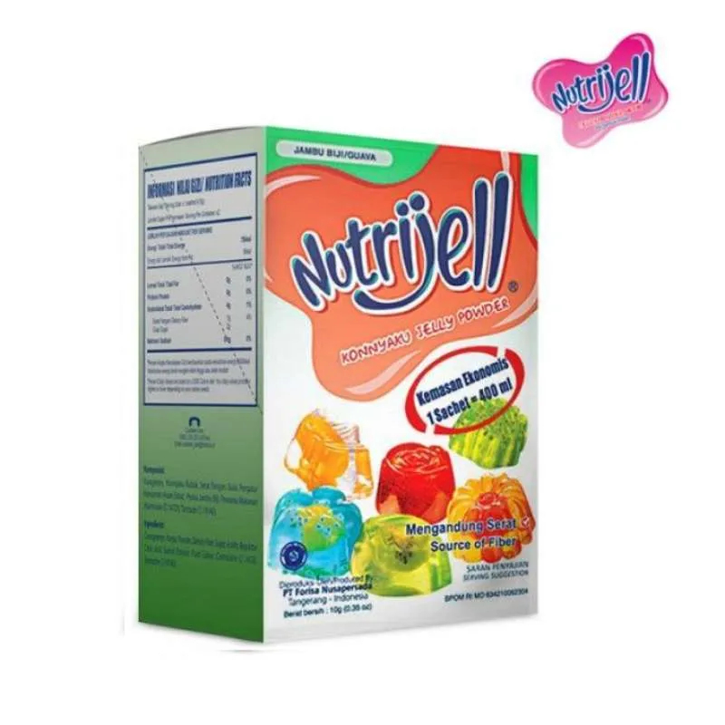 Nutrijell jelly powder agar agar - 1box 12 sachets ( Guava ) | Shopee ...