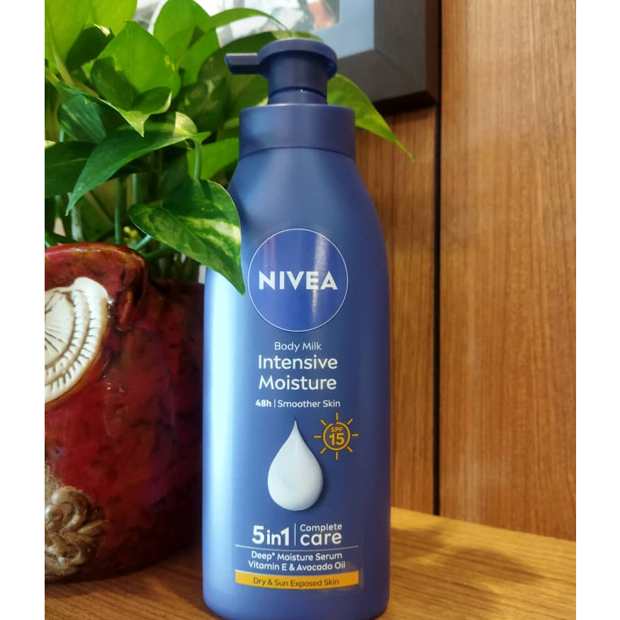 Nivea Intensive Moisture Body Milk Body Lotion With SPF15 350ml ...