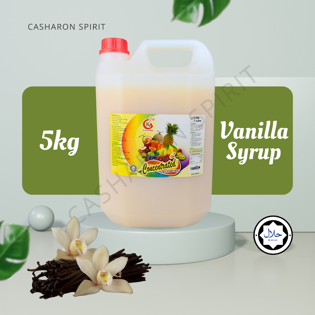 5kg Concentrate Vanilla Syrup (4L) | Shopee Singapore