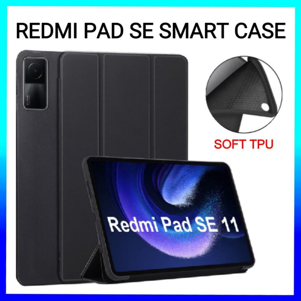 Redmi Pad SE 11inch Slim Smart Case Flexible Soft Silicone Back Cover ...