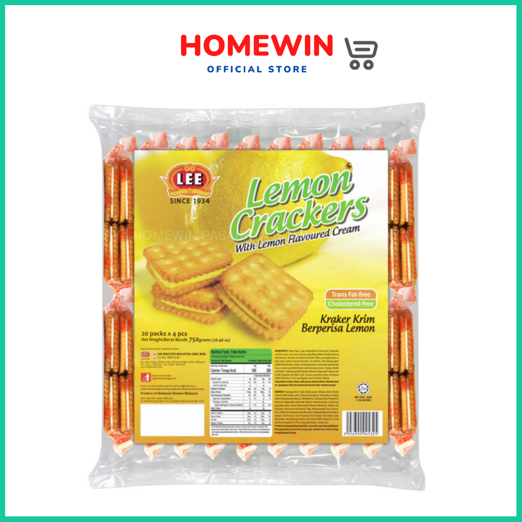 Lee Biscuits Lemon Crackers (37.5g x 20 Packs) | Shopee Singapore