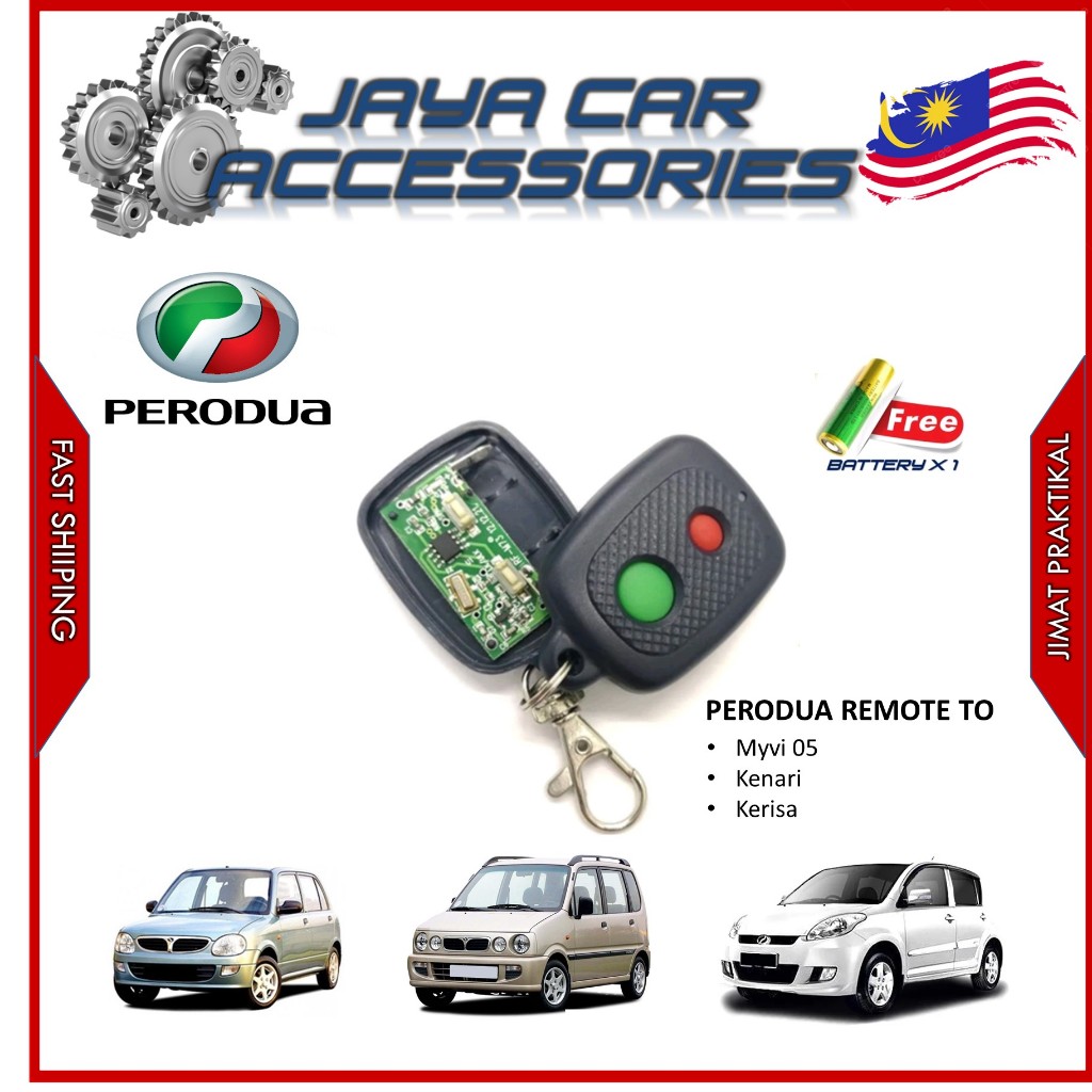Perodua Remote Control Duplicator Myvi Old Kelisa Kenari Viva (1 pc ...