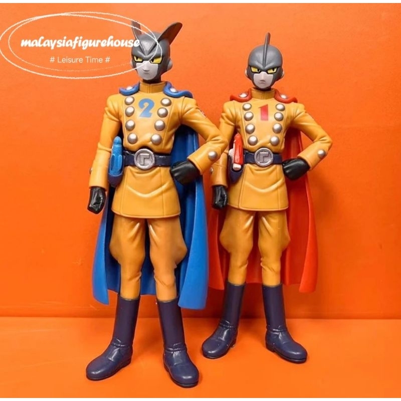 28CM DRAGON BALL SUPER HERO GAMMA 1 GAMMA 2 COPY RESIN FIGURE STATUE ...